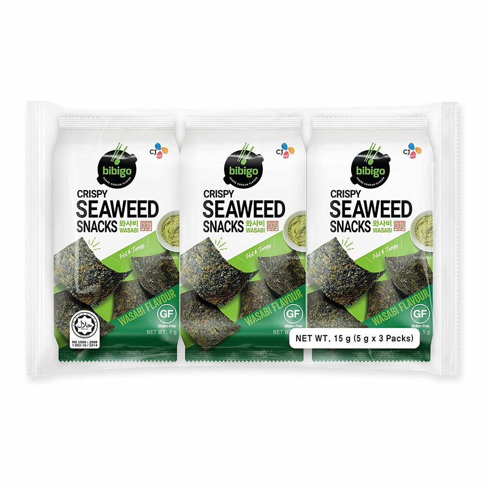 Seealgen Snack mit Wasabi Bibigo 15g – Taste of Asia